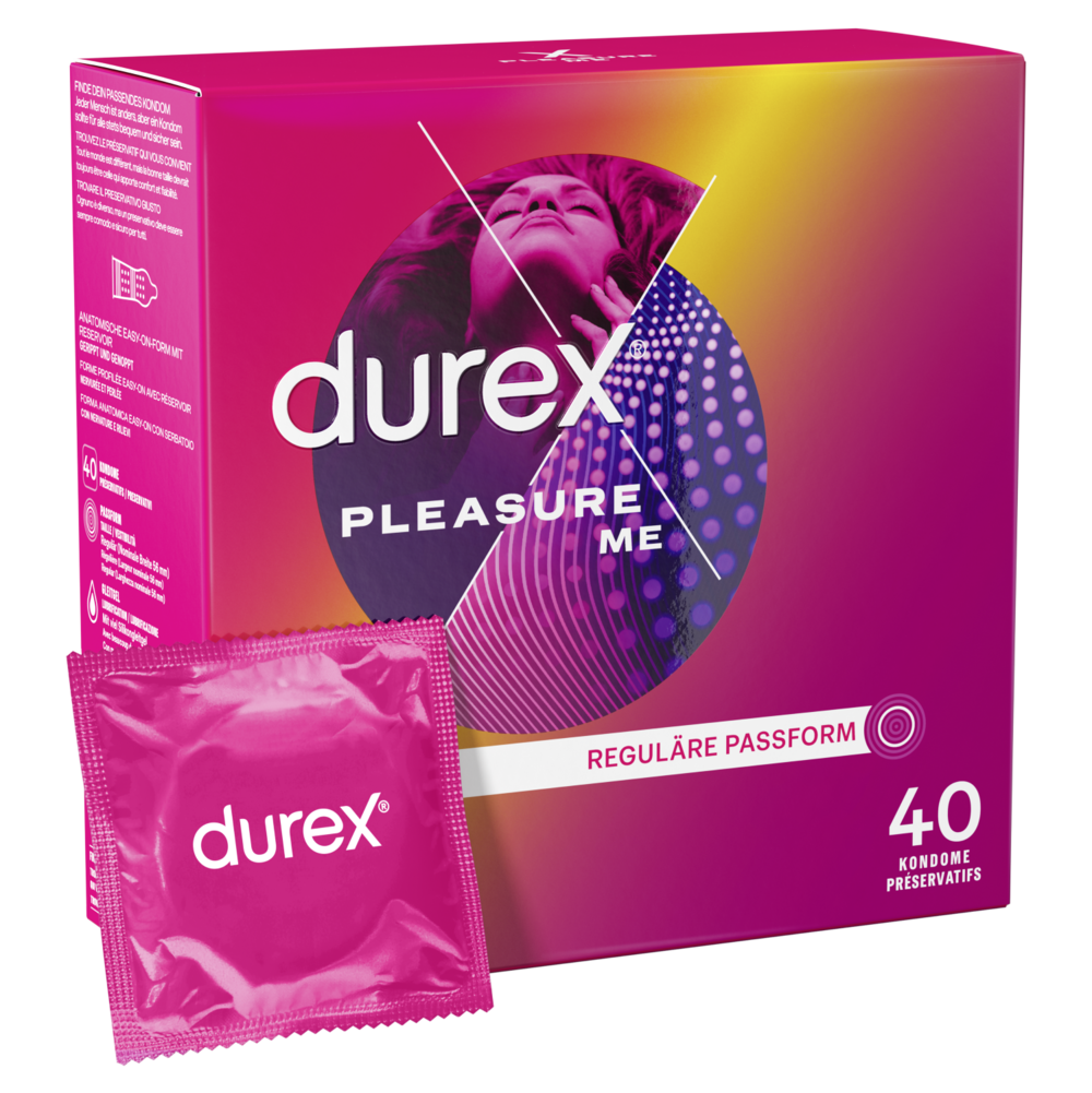 Durex Pleasure Me, 40 Kondome | Durex CH – Durex Switzerland