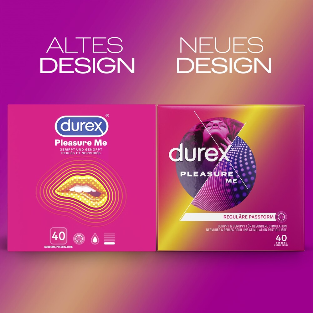 Durex Pleasure Me, 40 Kondome | Durex CH – Durex Switzerland